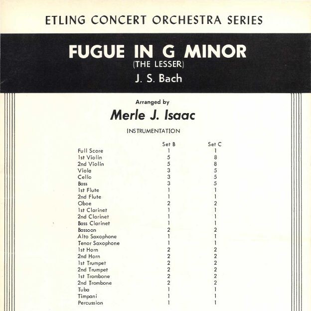 Merle J. Isaac Full Orchestra Scores - VanderCook College of Music