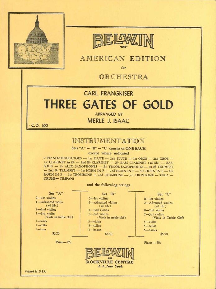 Merle J. Isaac Full Orchestra Scores - VanderCook College of Music