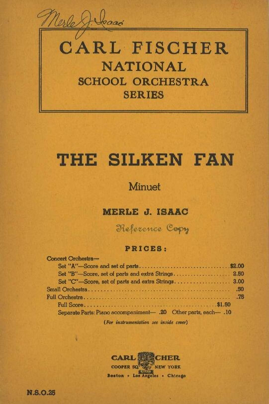 Merle J. Isaac Full Orchestra Scores - VanderCook College of Music