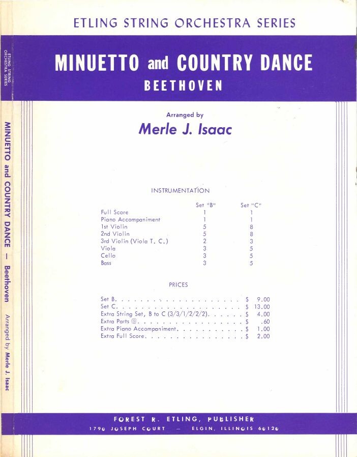 Merle J. Isaac String Orchestra Scores - VanderCook College of Music