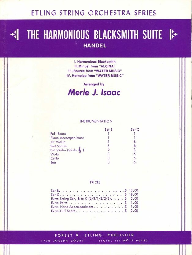 Merle J. Isaac String Orchestra Scores - VanderCook College of Music