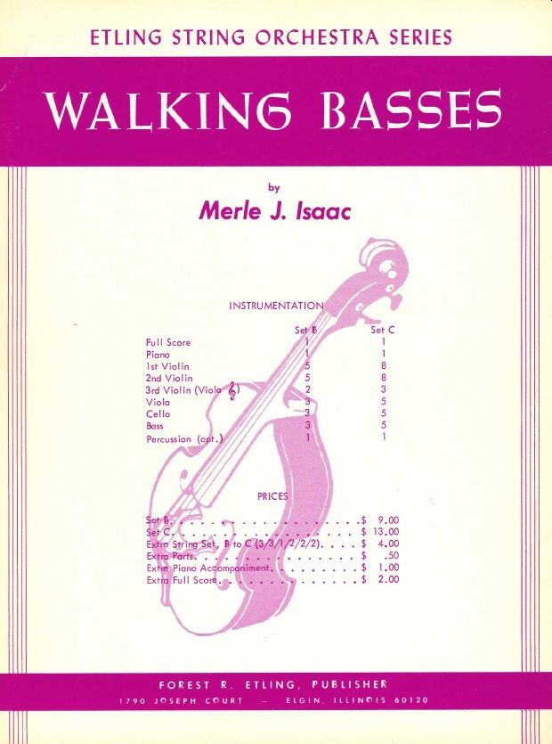 Merle J. Isaac String Orchestra Scores - VanderCook College of Music